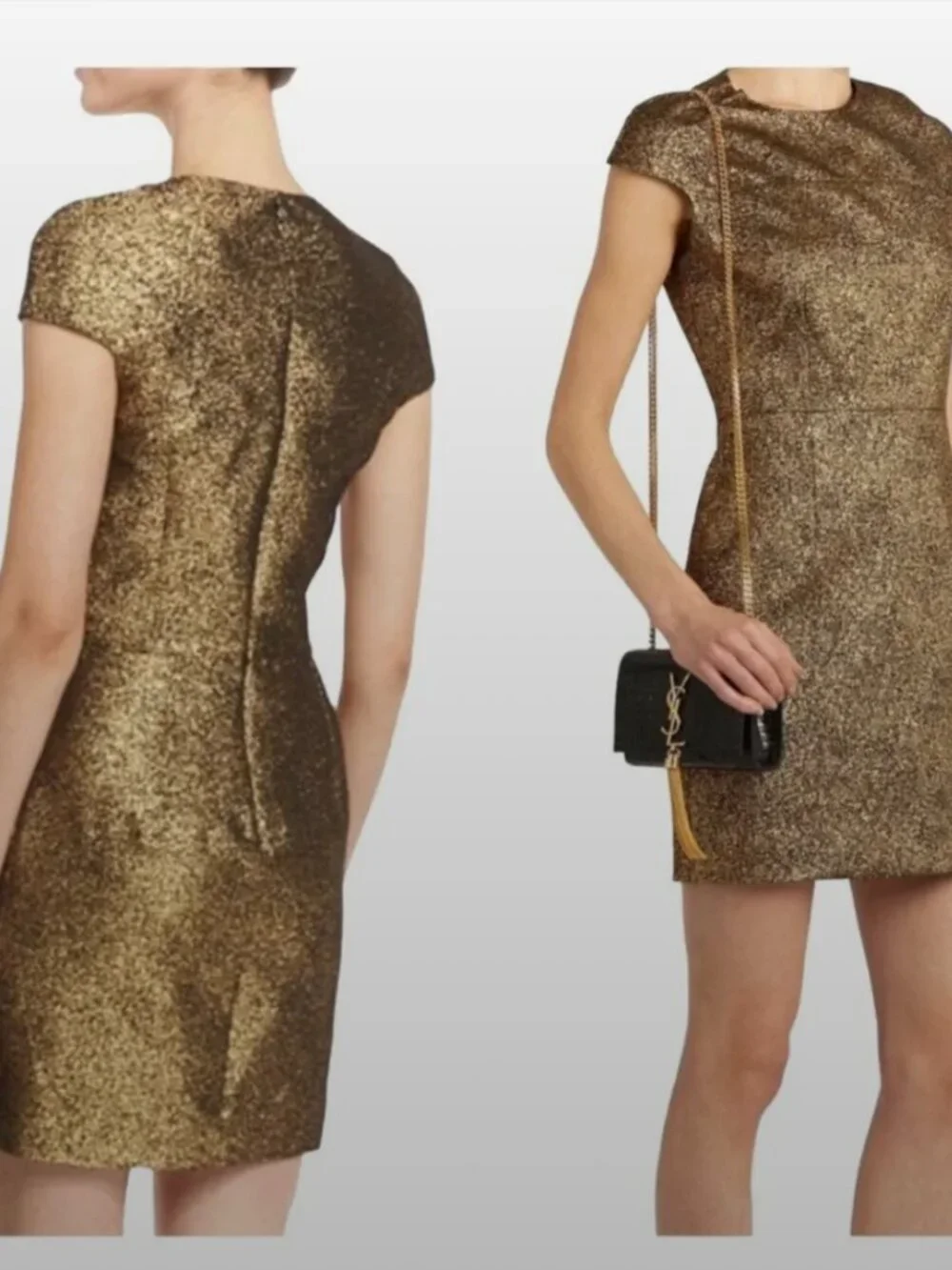 Diane Von Furstenberg | Dresses | Diane Von Furstenberg Black And Gold ...